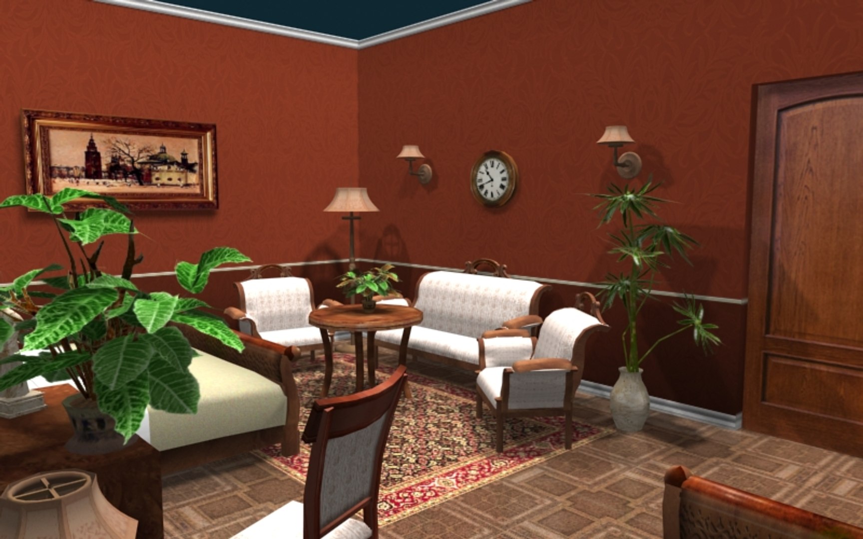 3d Object Clasic Room