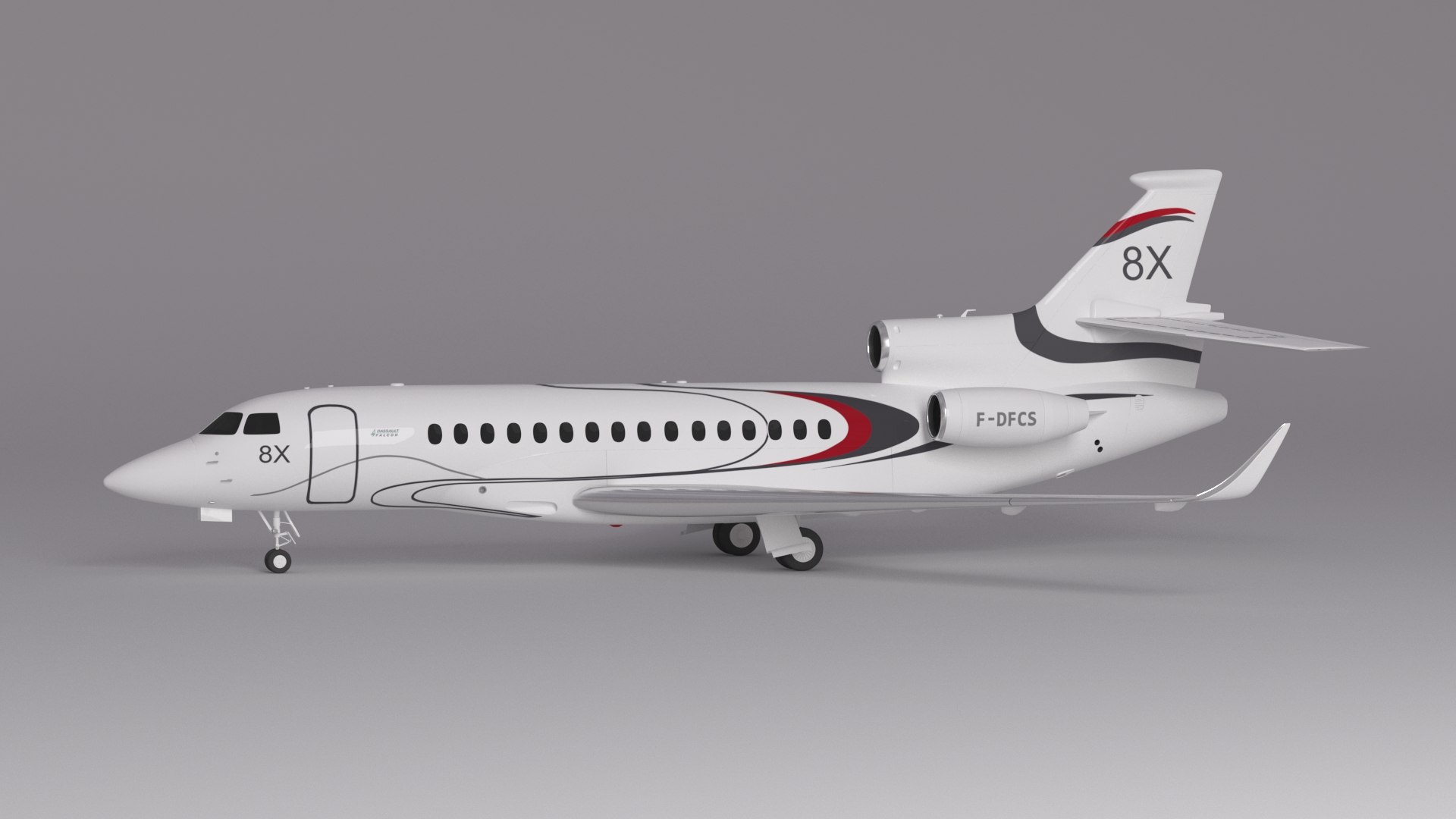 3D Dassault Falcon 8x - TurboSquid 1574519