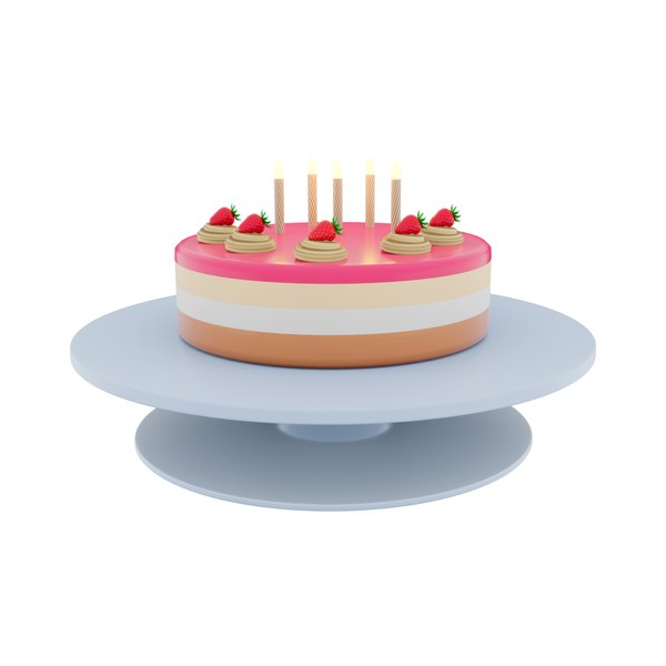 3d birthday cake 3D model - TurboSquid 2044238