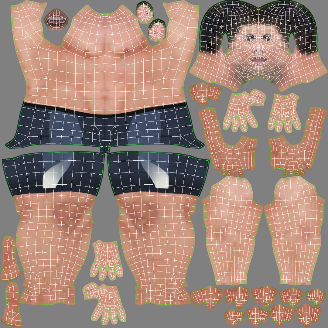 3d model athletic swimmer