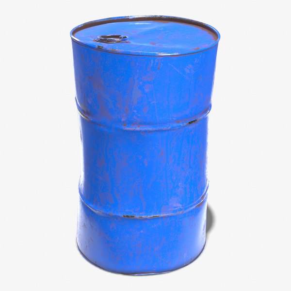 modèle 3D de Baril de pétrole brut endommagé PBR - TurboSquid 1843058