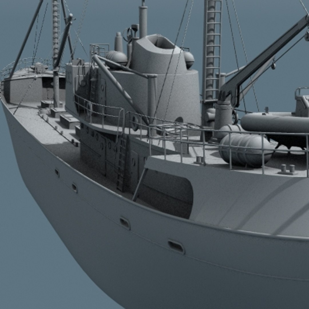 Resolution Fishing Boat Obj