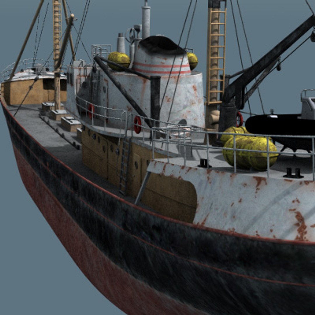 Resolution Fishing Boat Obj