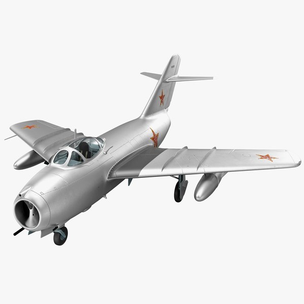 jet fighter mig 15 3d model