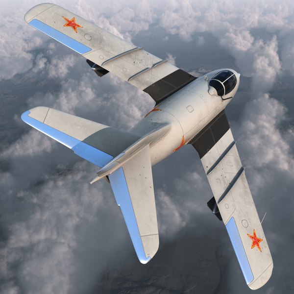 jet fighter mig 15 3d model