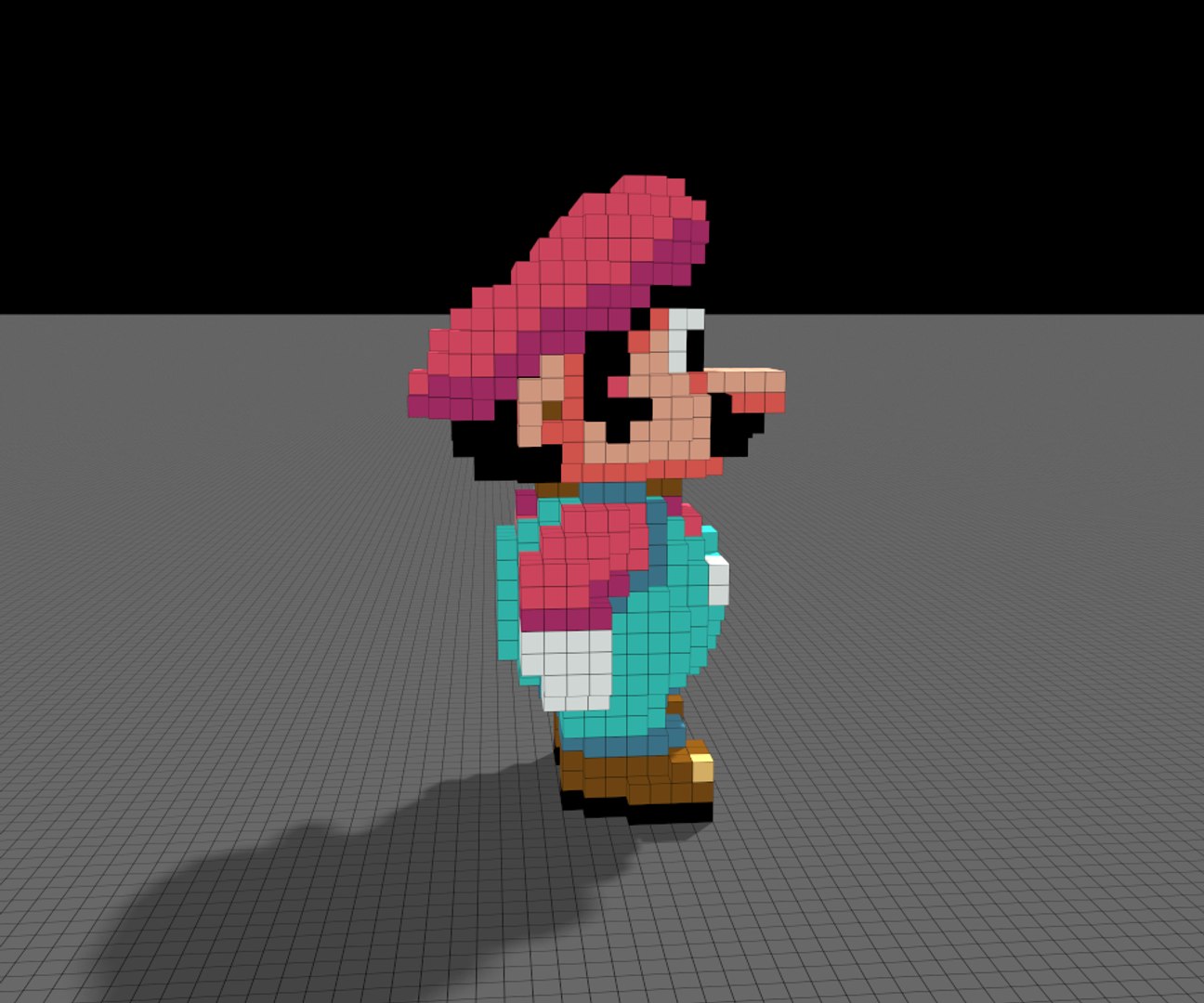 Voxel mario 3D model - TurboSquid 1467395