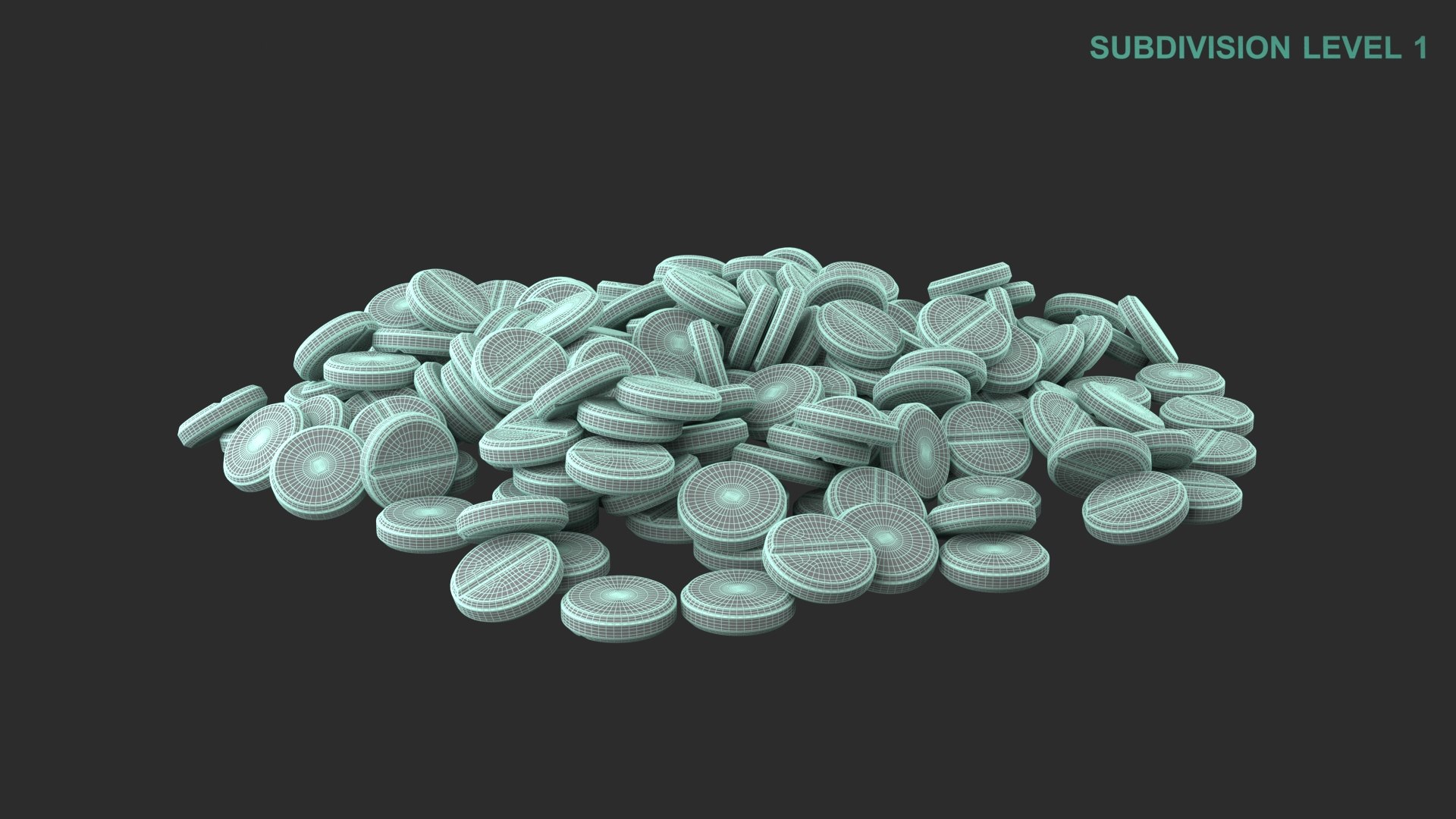Pill Pile 3D Model - TurboSquid 2151106
