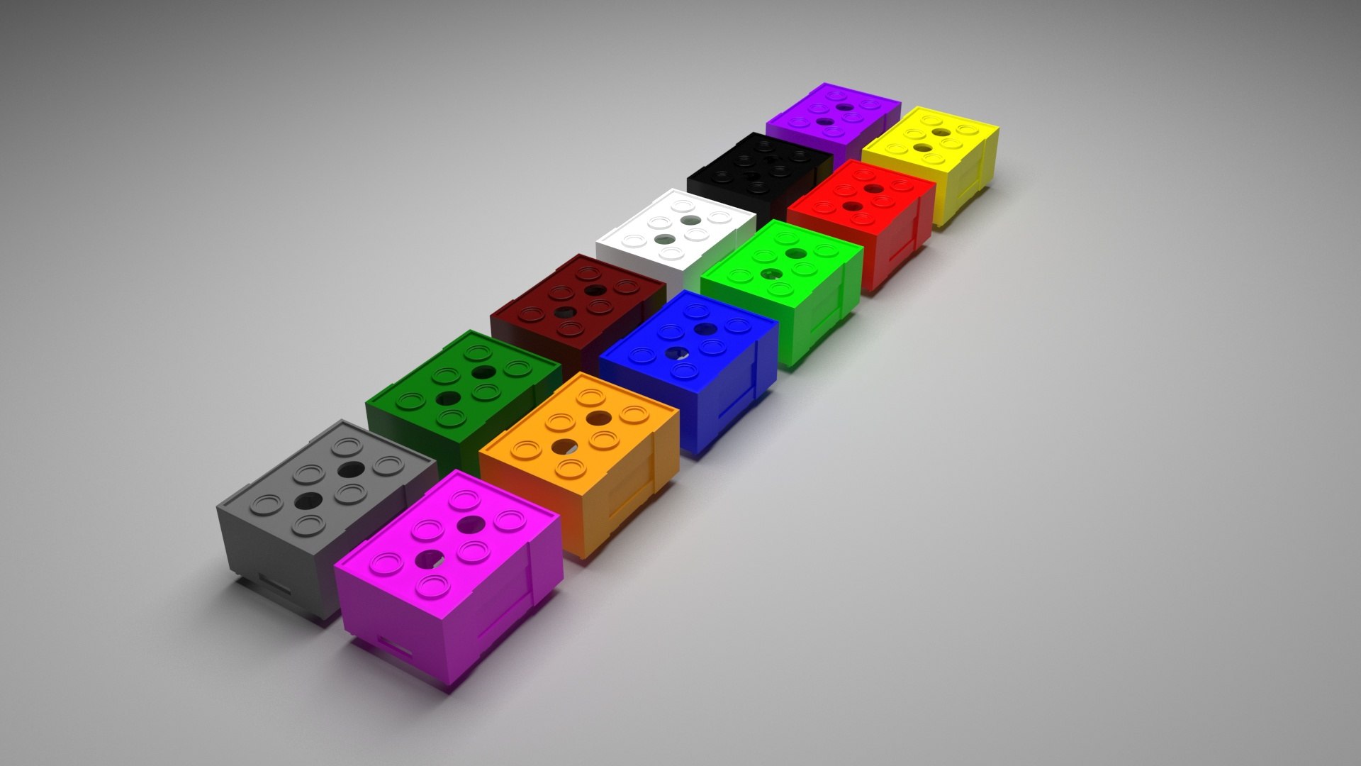 3D Colored Lego Plastic Crates Model - TurboSquid 1866938