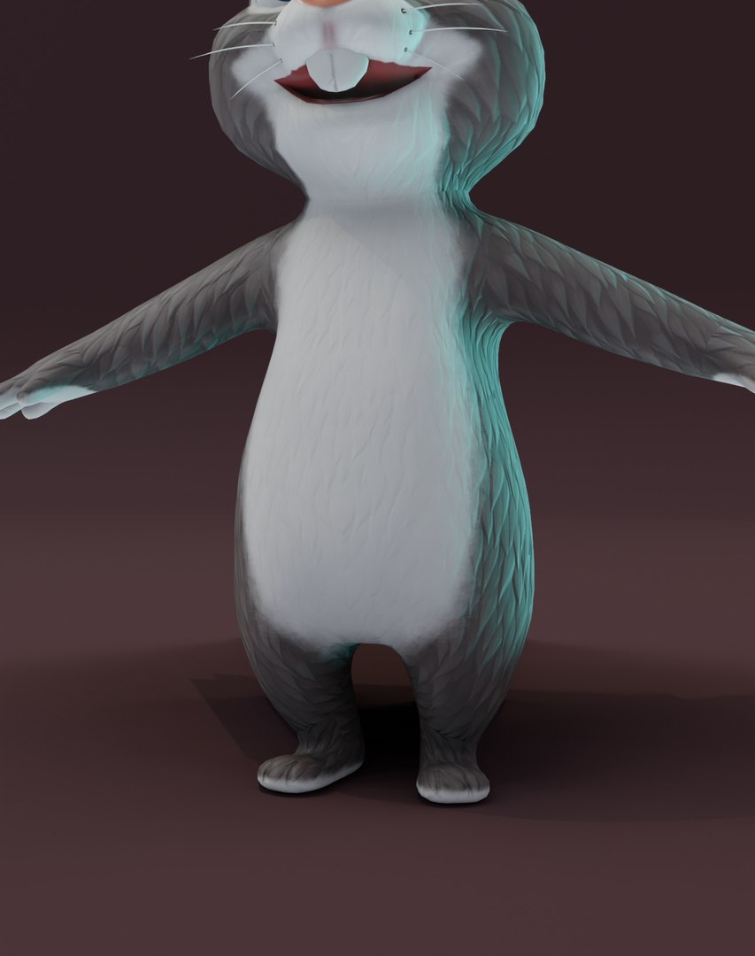 Cartoon Rabbit Animated 3D Model 3D - TurboSquid 1736539