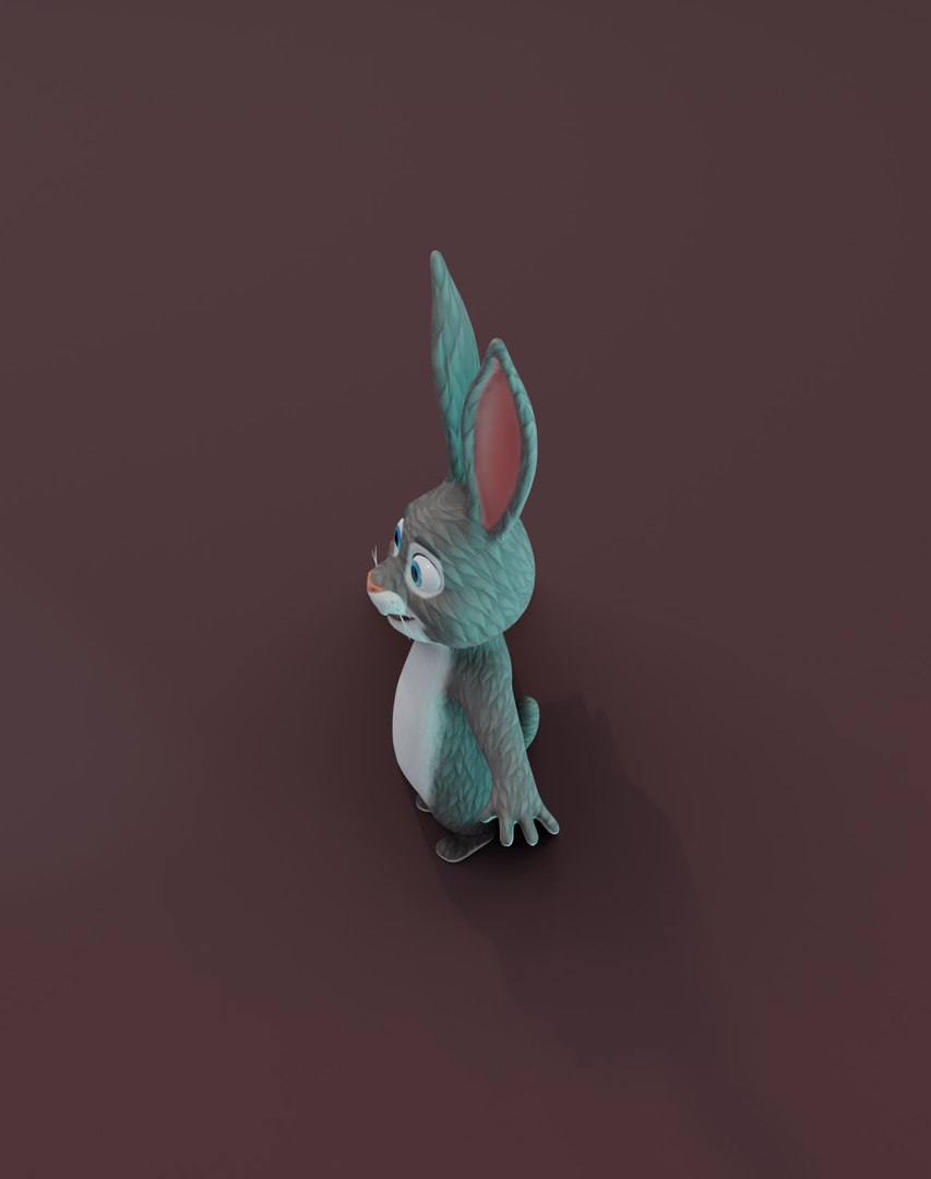 Cartoon Rabbit Animated 3D Model 3D - TurboSquid 1736539