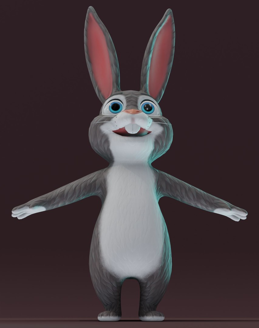 Cartoon Rabbit Animated 3D Model 3D - TurboSquid 1736539