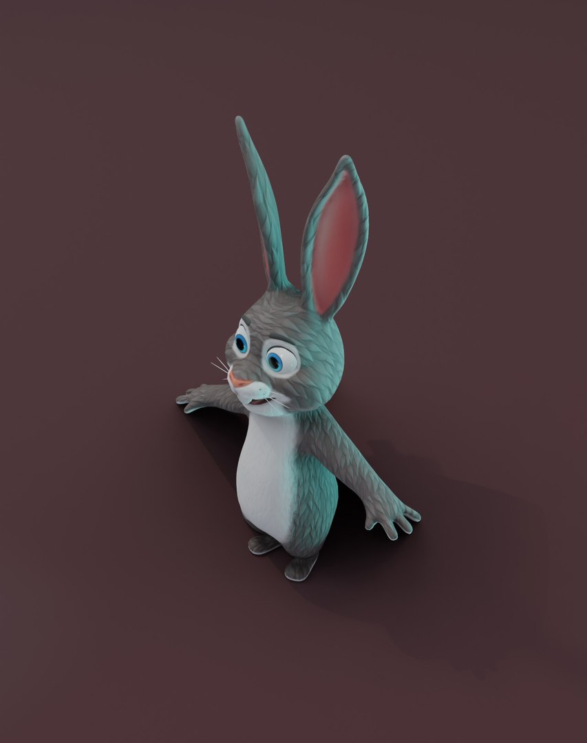 Cartoon Rabbit Animated 3D Model 3D - TurboSquid 1736539