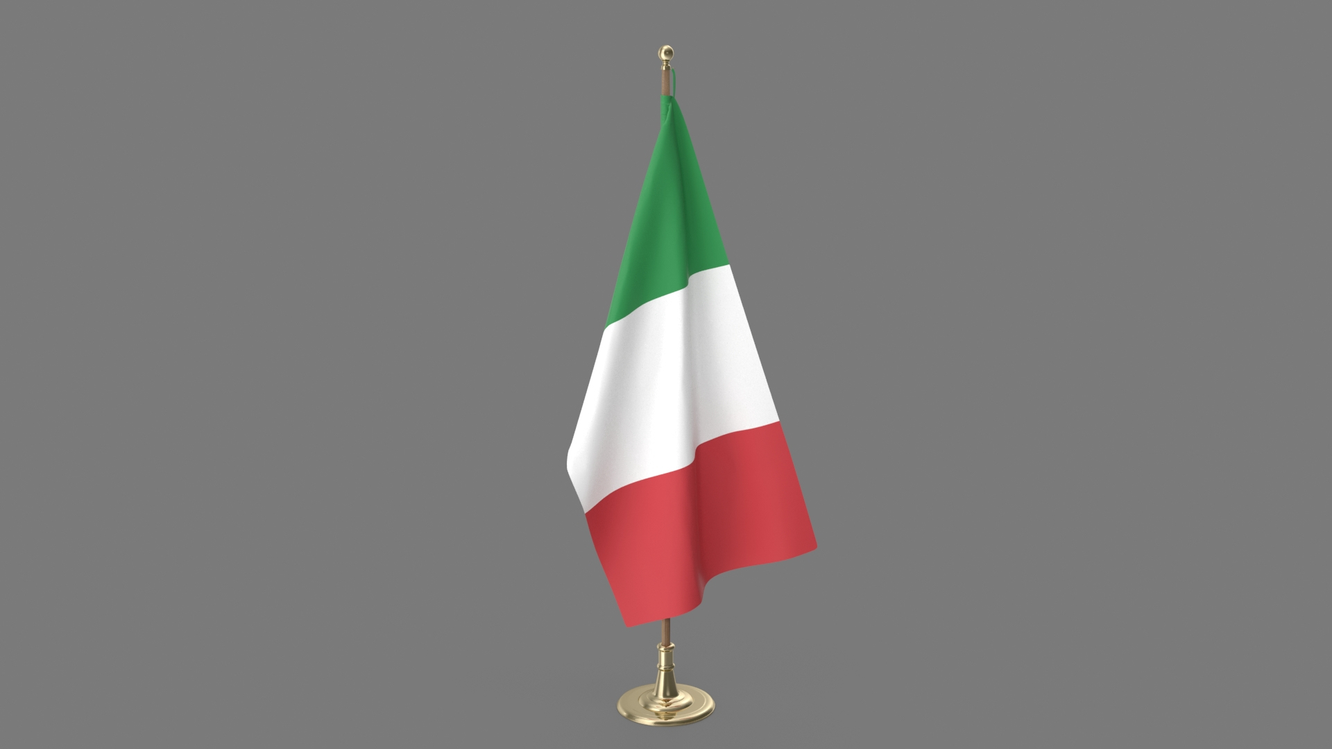 Italian Office Flag 3D Model - TurboSquid 1351652