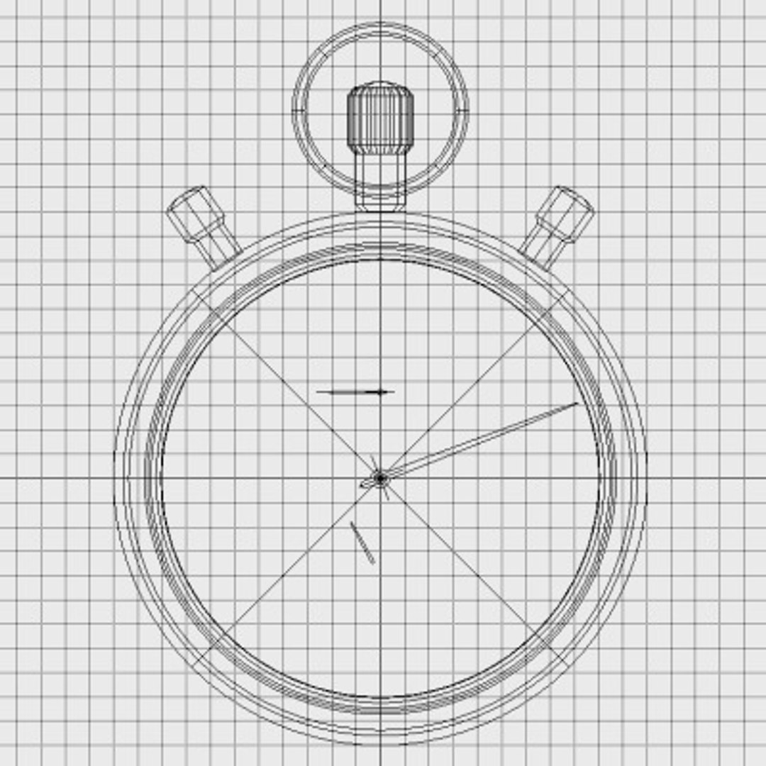 3d stopwatch stop watch