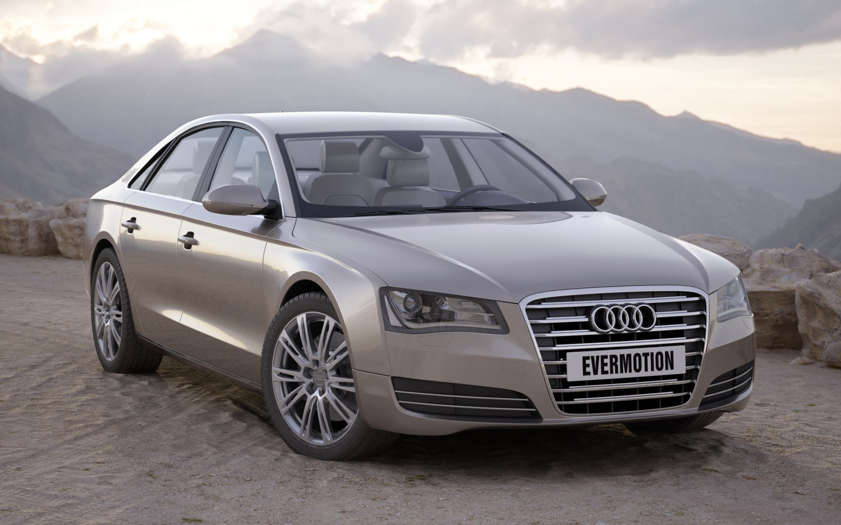 car audi a8 3d model