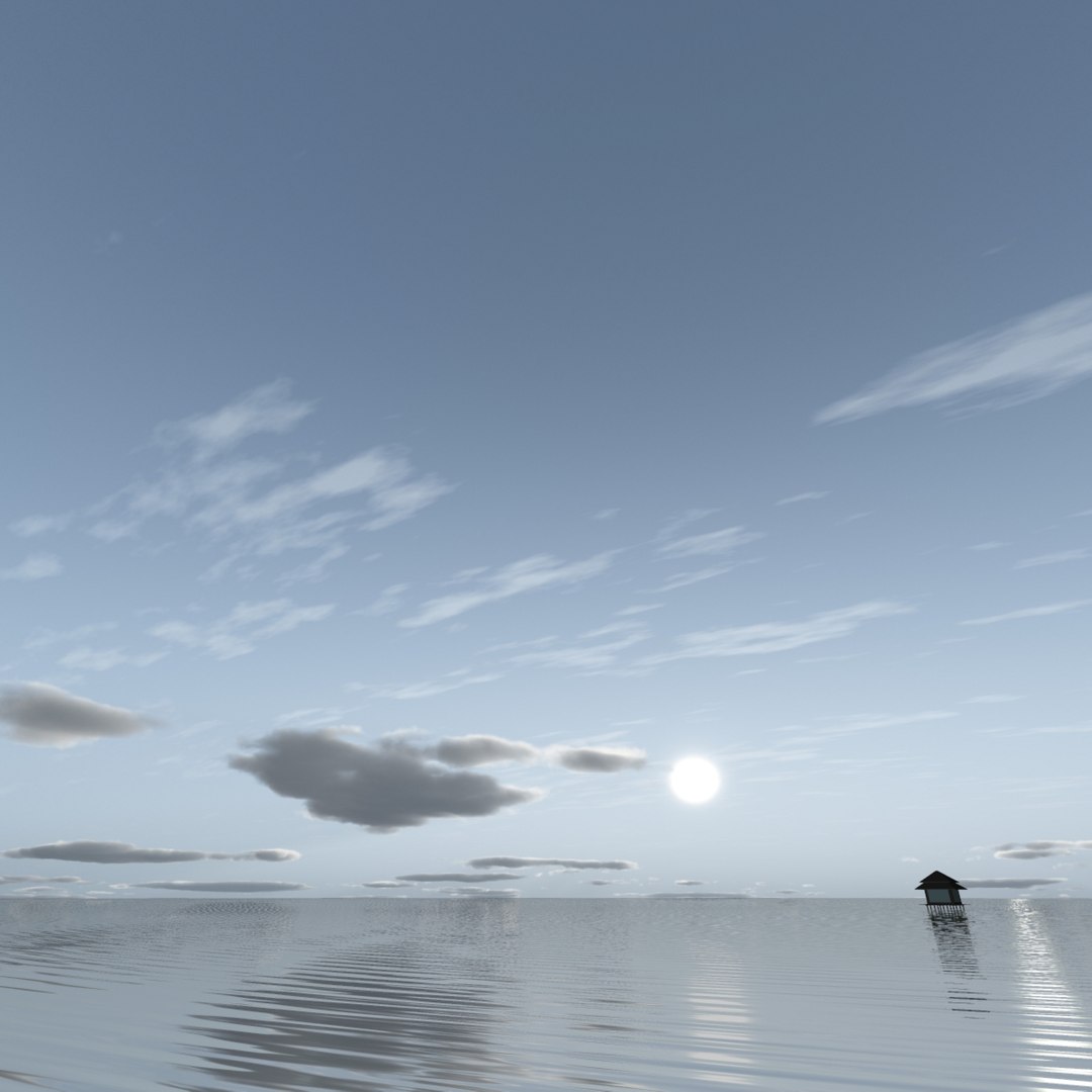 3d model sky clouds