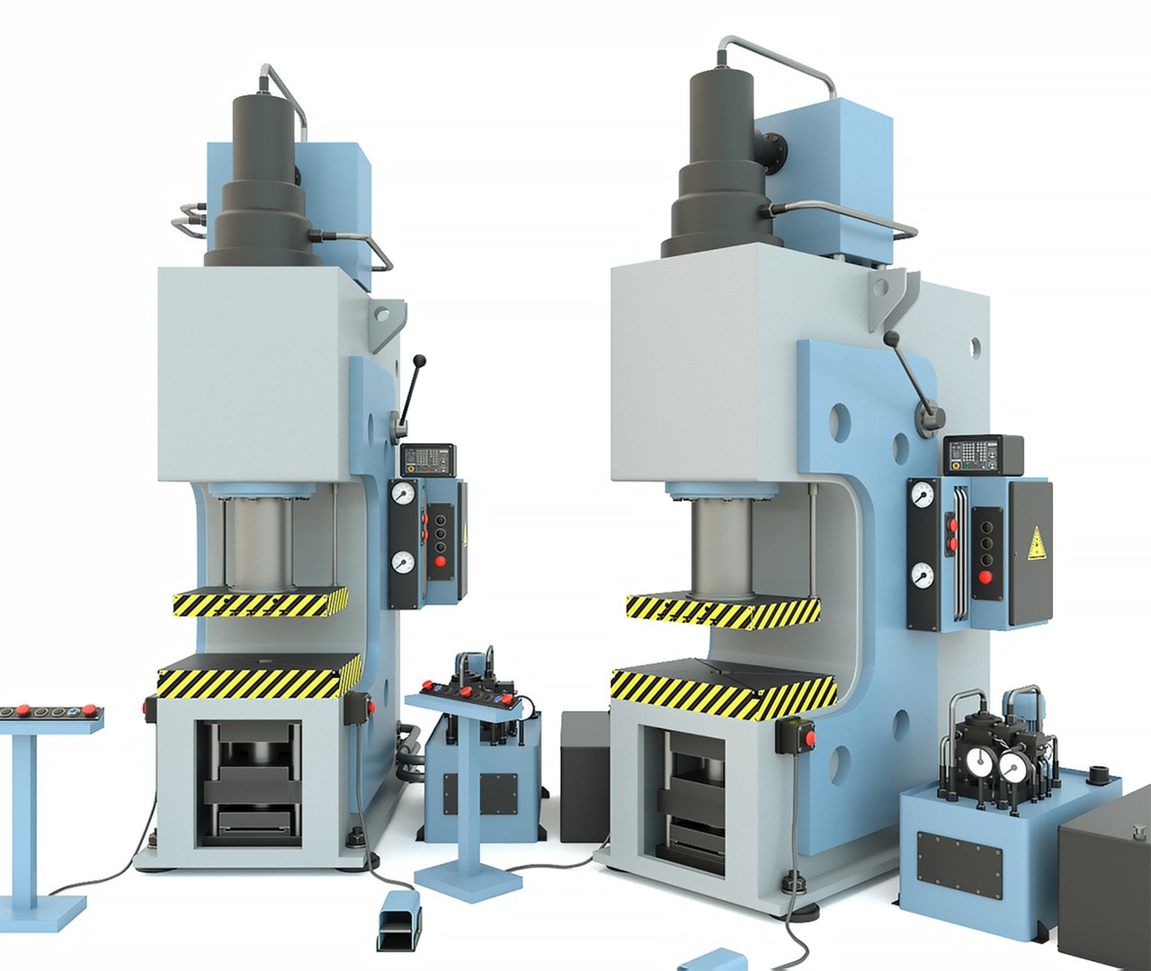 PYE250 Hydraulic Press - Industrial Machine Tool 3D - TurboSquid 1995316