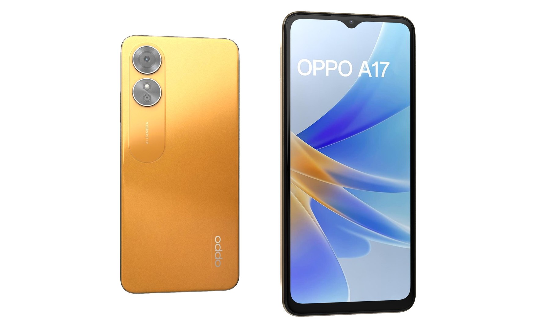 3D OPPO A17 Gold - TurboSquid 1988701