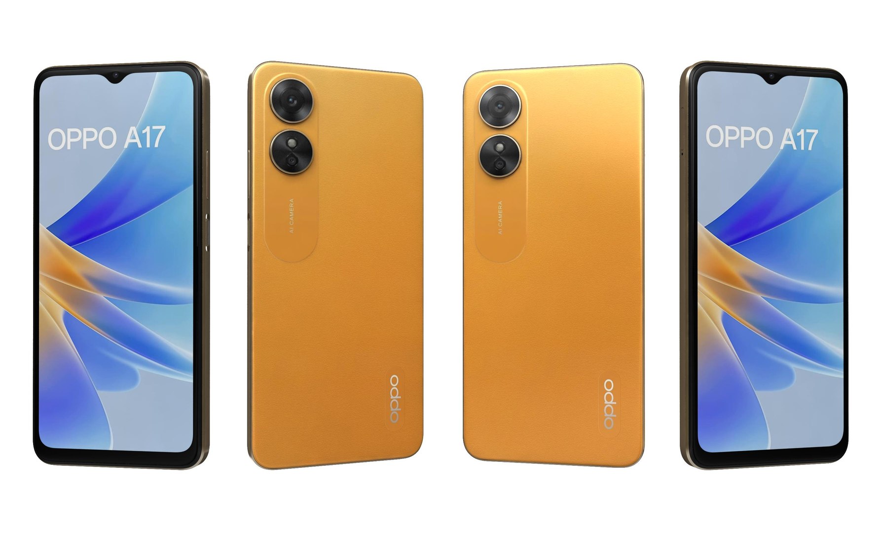 3D OPPO A17 Gold - TurboSquid 1988701