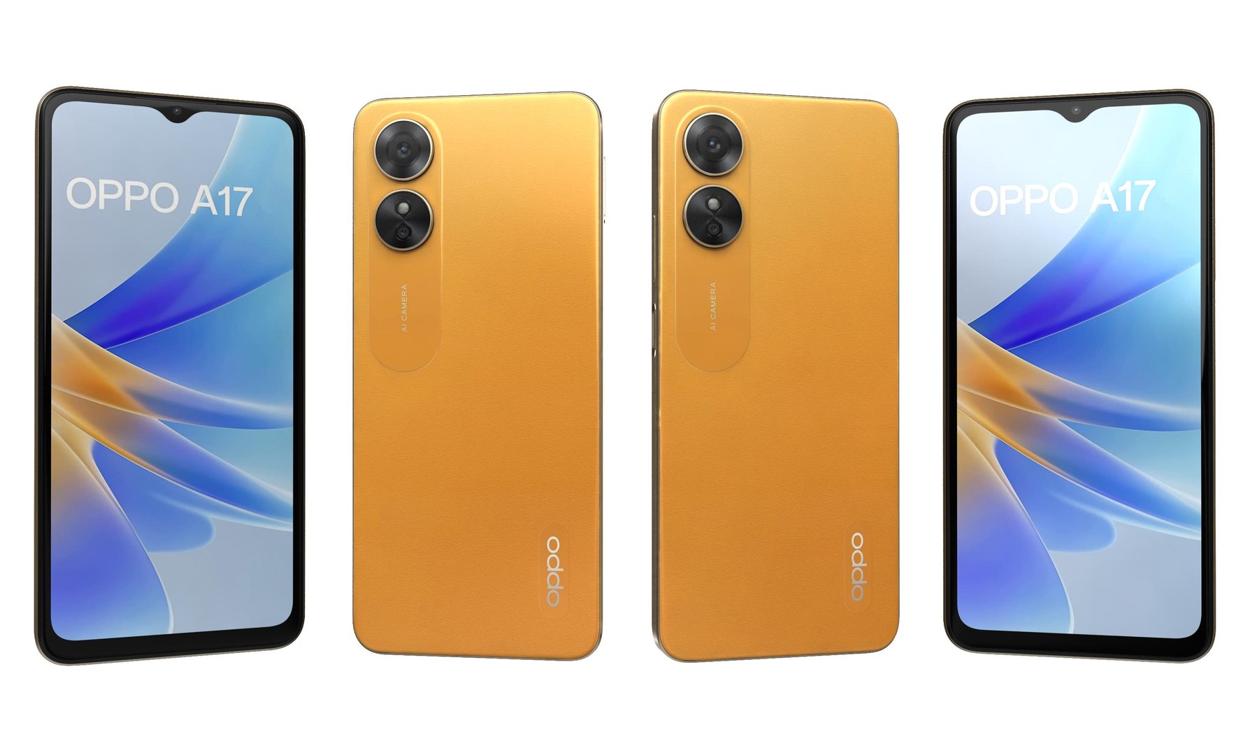 3D OPPO A17 Gold - TurboSquid 1988701