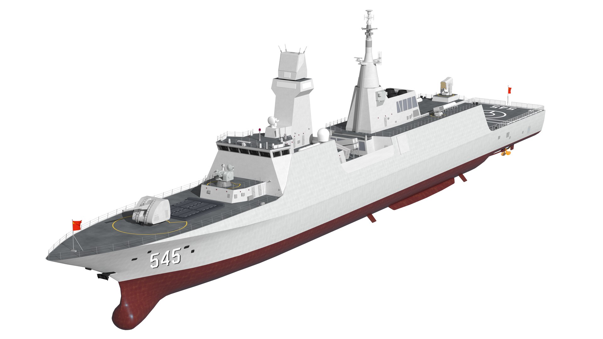 Type 054B Guided Missile Frigate Peoples Liberation Army Navy Model ...