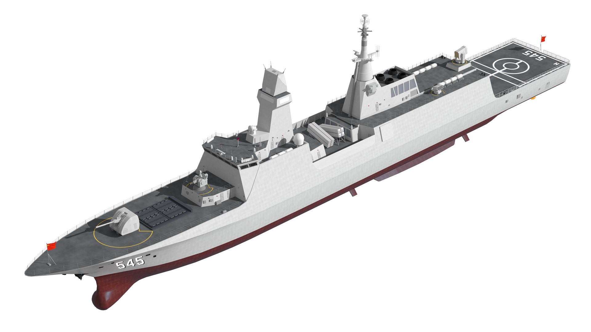 Type 054B Guided Missile Frigate Peoples Liberation Army Navy Model ...
