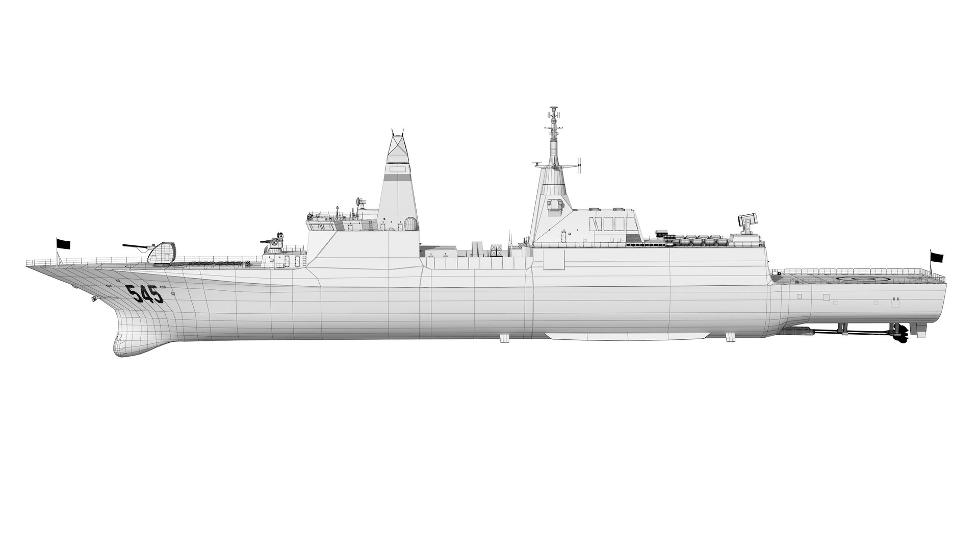 Type 054B Guided Missile Frigate Peoples Liberation Army Navy Model ...