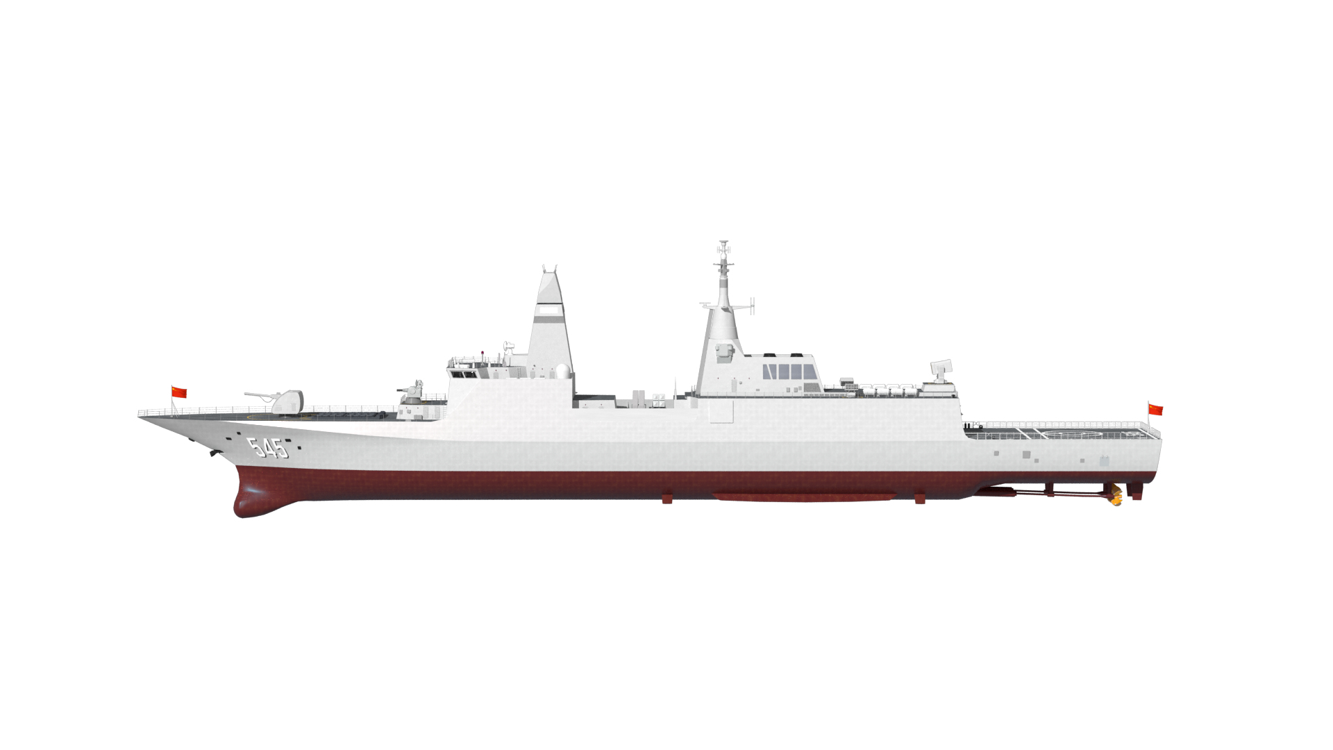 Type 054B Guided Missile Frigate Peoples Liberation Army Navy Model ...