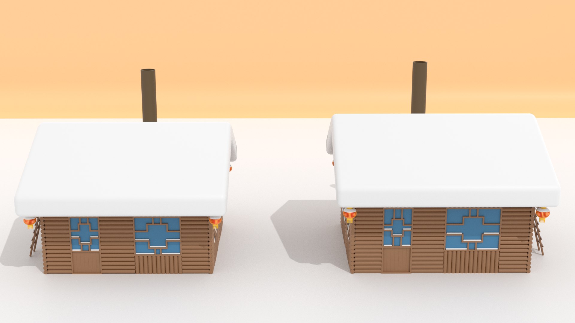 3D model Chinese Snow Village House - TurboSquid 2022993