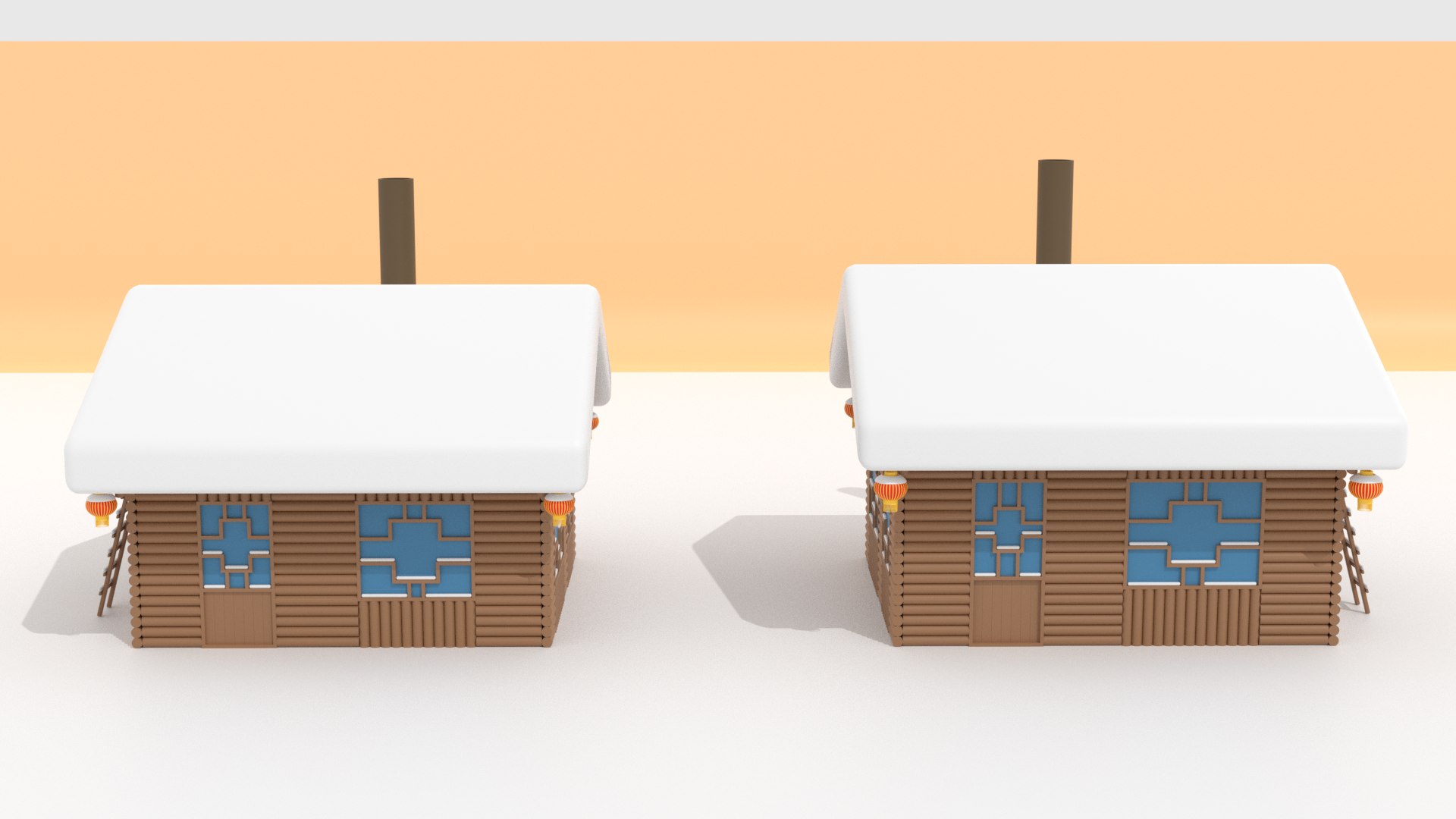 3D model Chinese Snow Village House - TurboSquid 2022993