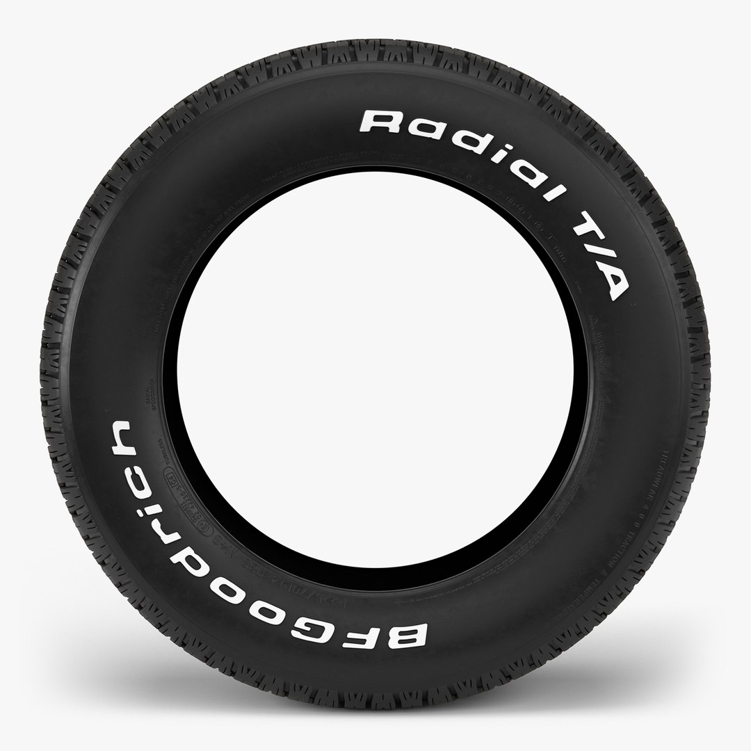 3D bfgoodrich radial t tire - TurboSquid 1406557