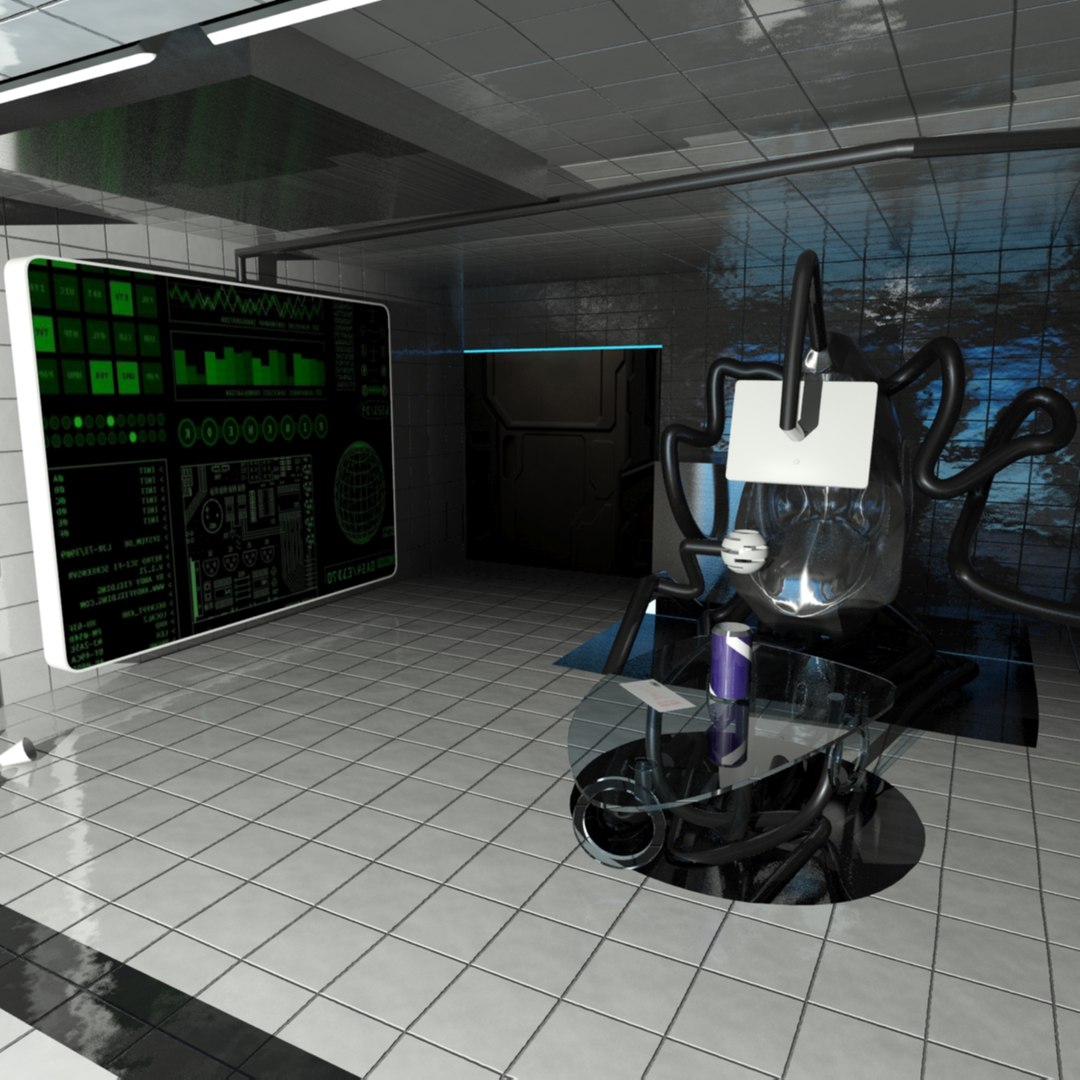 Scene Room Alien 3d Max