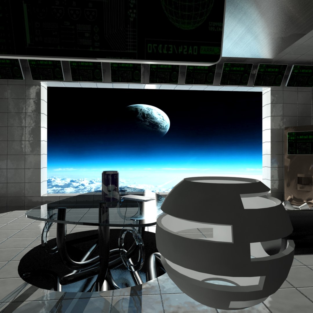 Scene Room Alien 3d Max