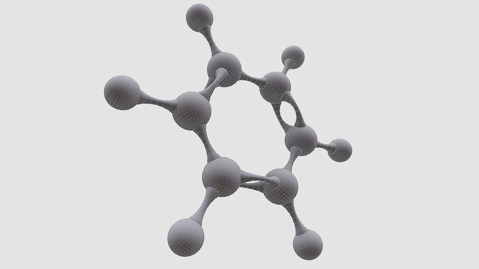 3D Benzene Max Molecule With PBR 4K 8K - TurboSquid 1942190