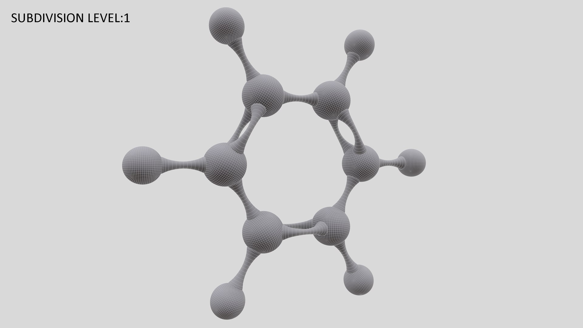 3D Benzene Max Molecule With PBR 4K 8K - TurboSquid 1942190