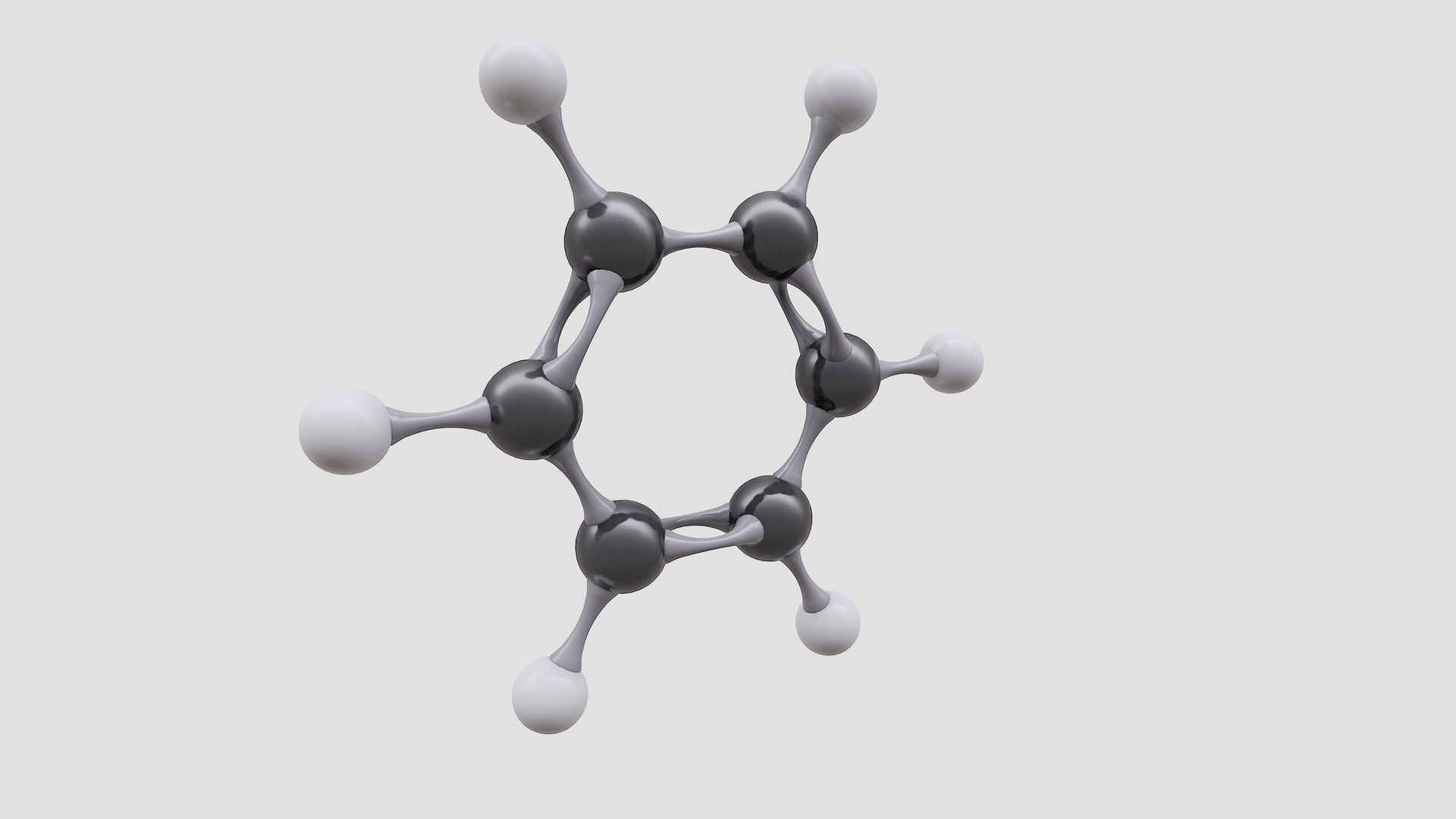 3D Benzene Max Molecule With PBR 4K 8K - TurboSquid 1942190