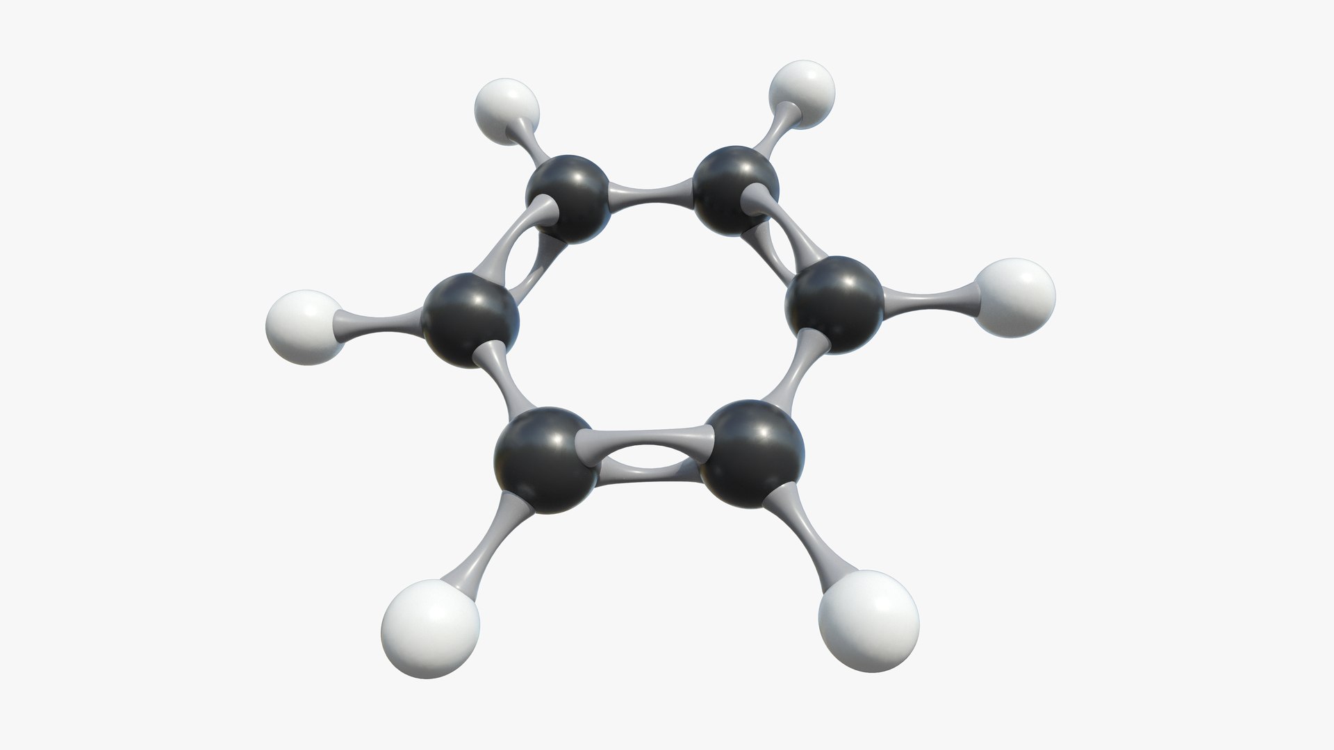 3D Benzene Max Molecule With PBR 4K 8K - TurboSquid 1942190