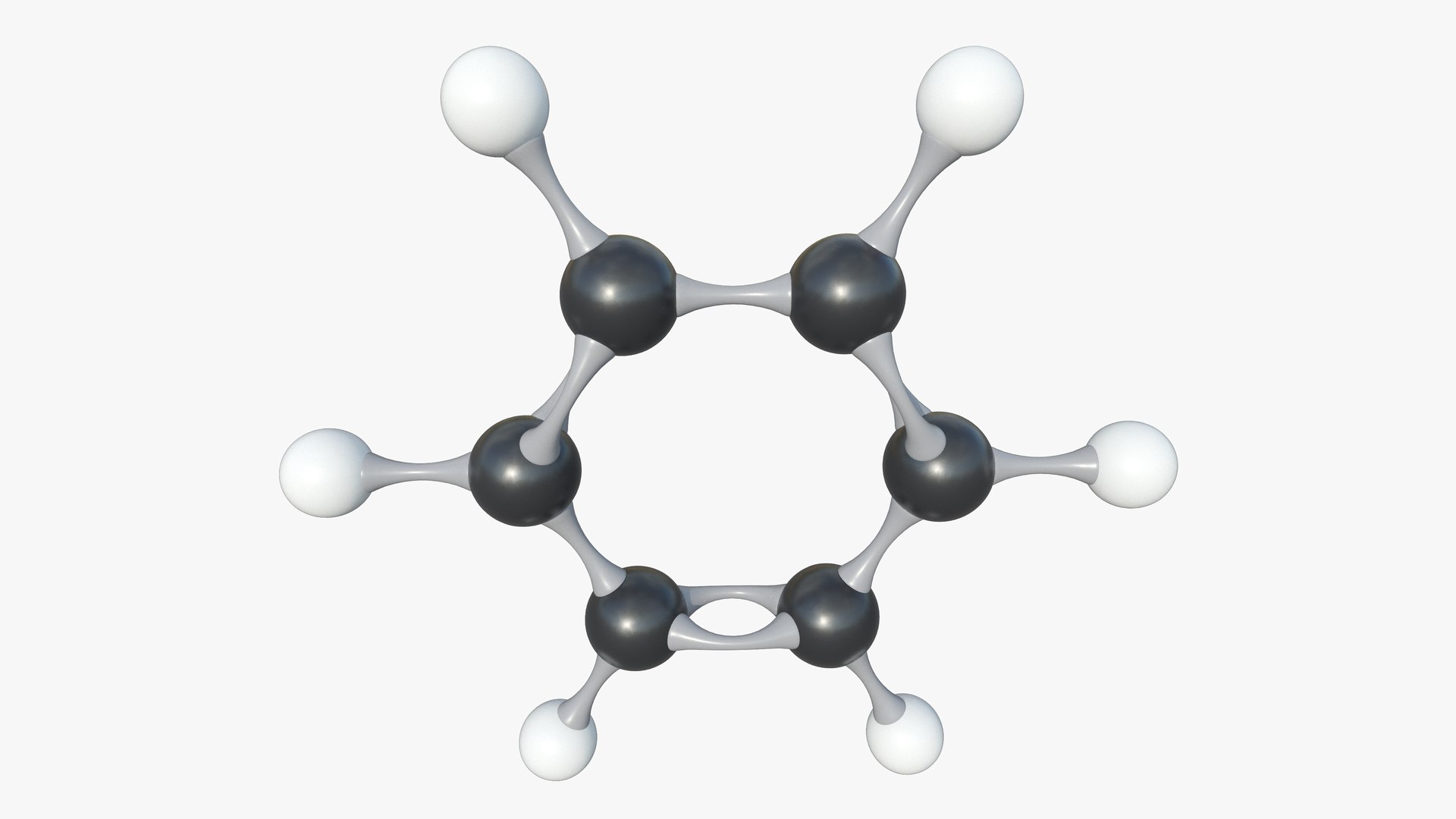3D Benzene Max Molecule With PBR 4K 8K - TurboSquid 1942190