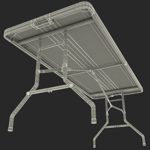 3d center folding table model