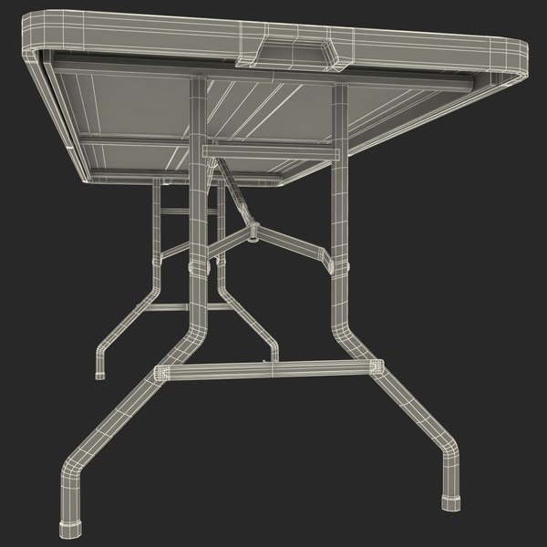 3d center folding table model