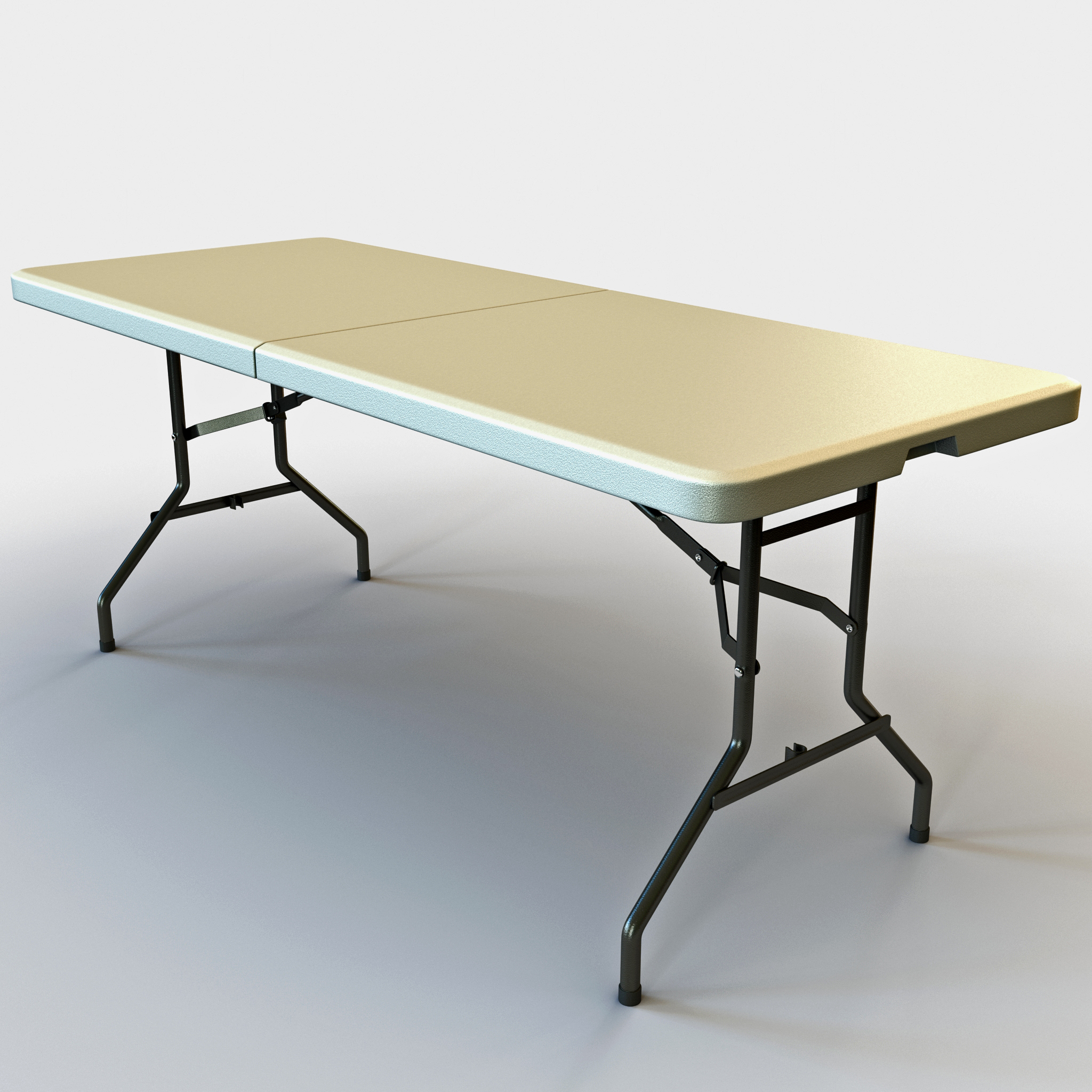 3d center folding table model