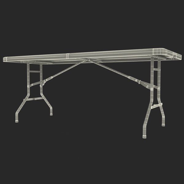 3d center folding table model