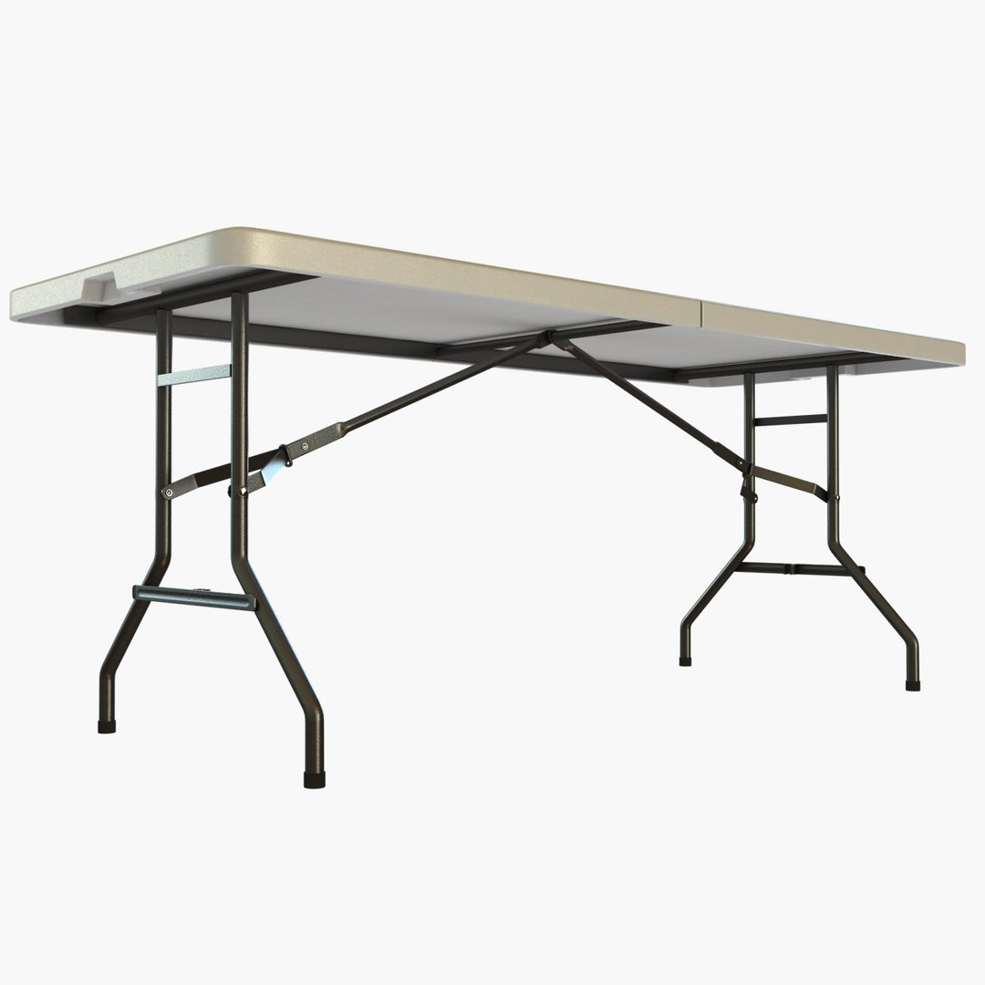 3d Center Folding Table Model