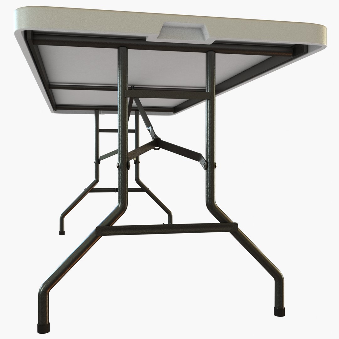 3d Center Folding Table Model