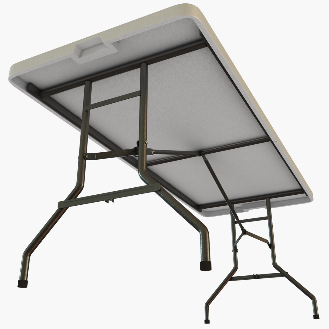 3d Center Folding Table Model