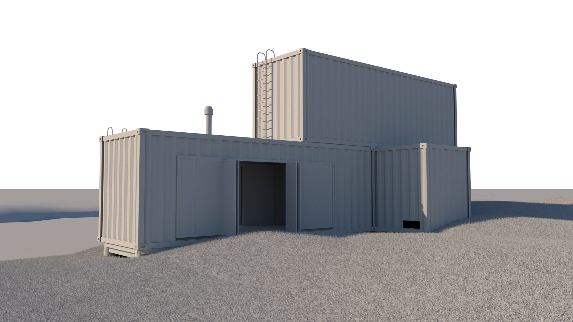 3D Container Building - TurboSquid 2084929