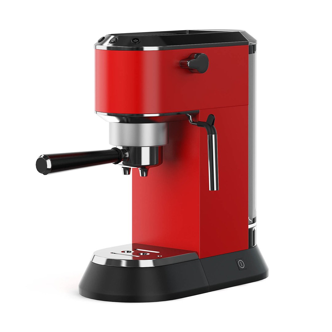 3D Red Coffee Machine - TurboSquid 1437469