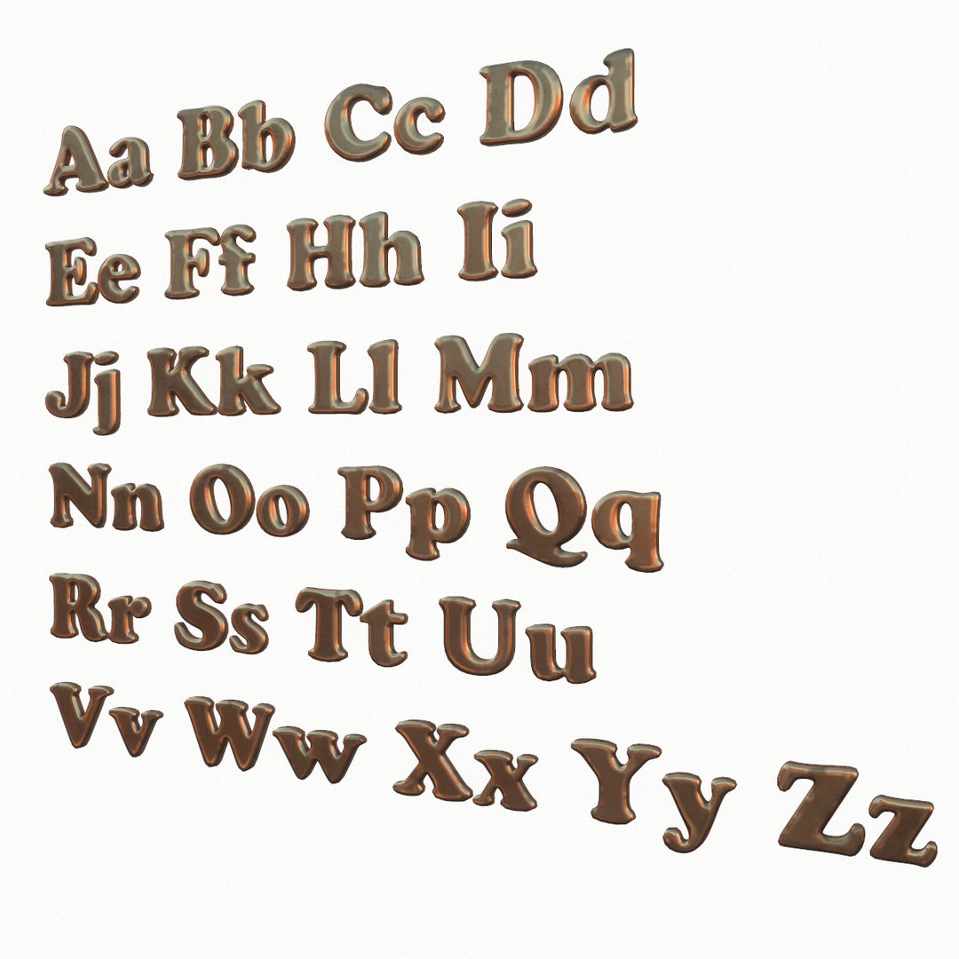 3D Alphabet Pack Model - TurboSquid 1401684