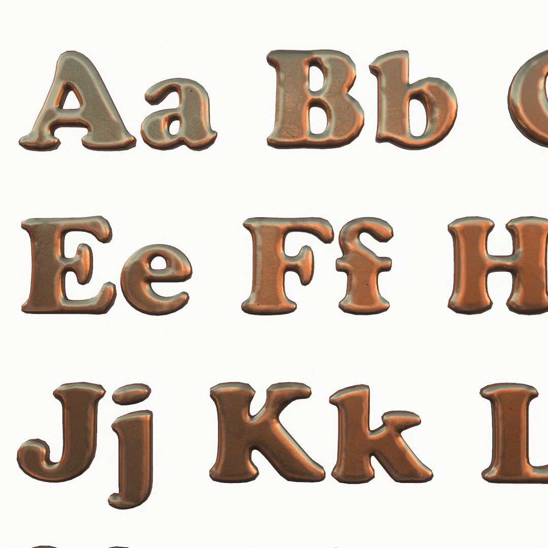 3D Alphabet Pack Model - TurboSquid 1401684
