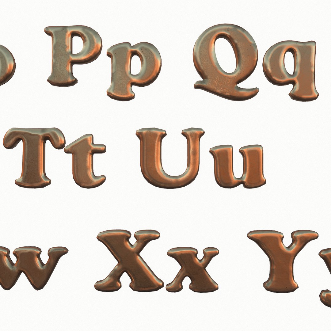 3D Alphabet Pack Model - TurboSquid 1401684
